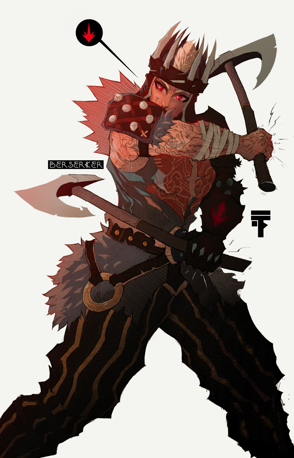 Artstation Berserker Titletownrelo Viking Character Rpg Character Character Concept