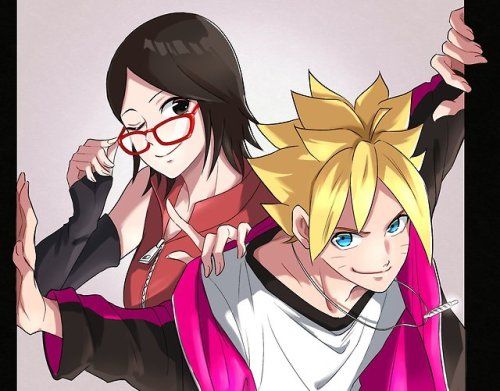 Boruto X Sarada Borusarattebasa Boruto And Sarada 🌸🔩 Artist Boruto And Sarada Uzumaki
