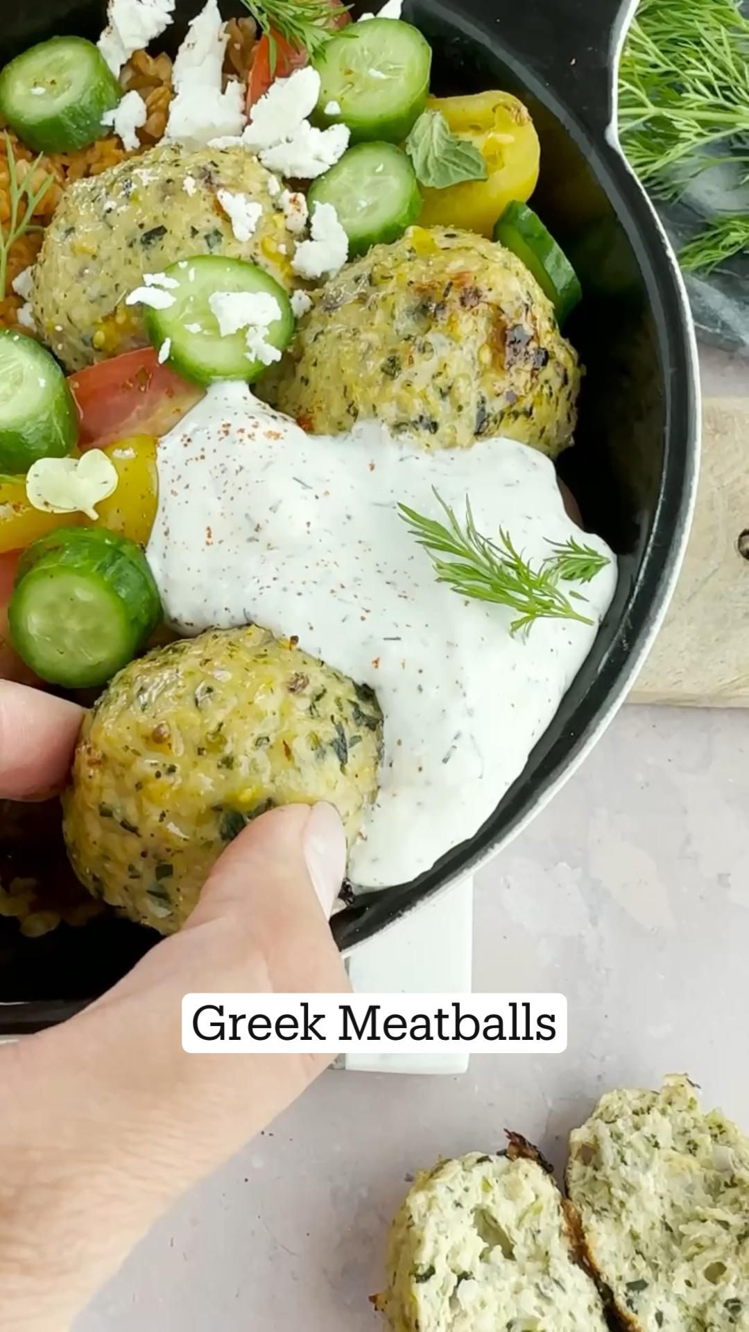 Greek Meatballs And Orzo Skillet Artofit