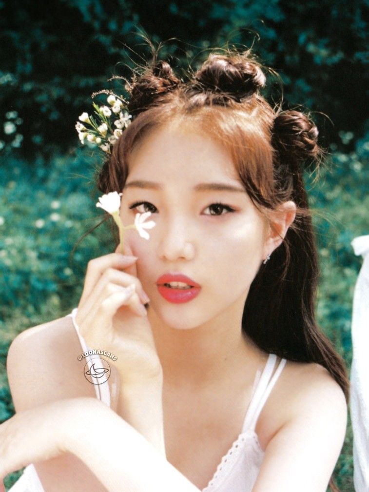Loona Yeojin Album B Version Scan Odd Eyes Shining Star Green Aesthetic These Girls