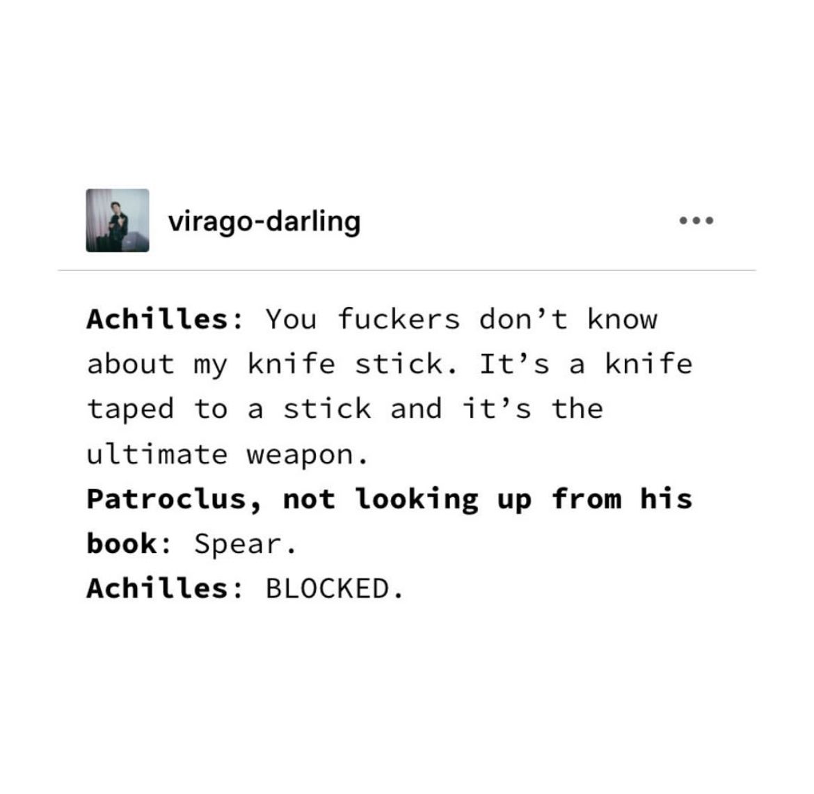 Pin By Silver On Achilles And Patroclus Greek Mythology Humor Greek Myths Achilles