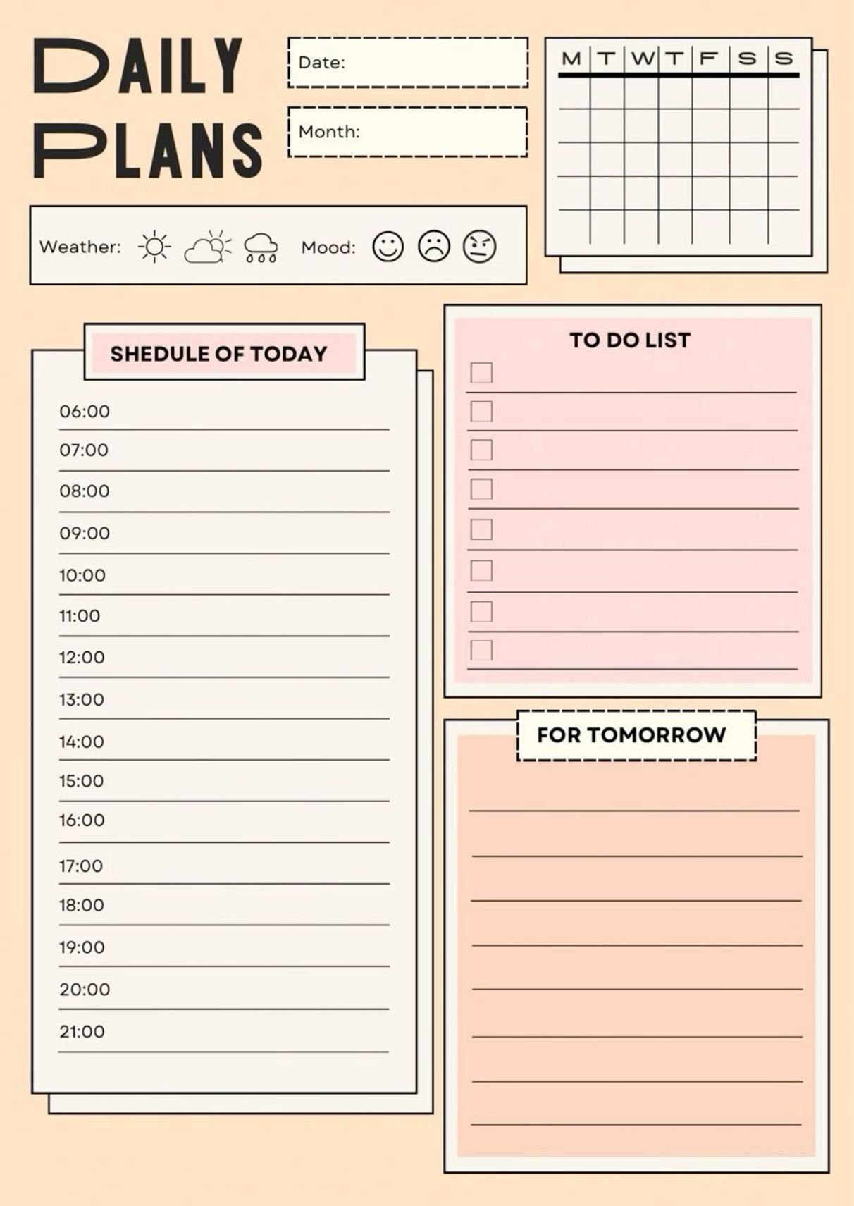 10 cute printable daily planners with time slots – Artofit 10 cute printable daily planners with time slots – Artofit