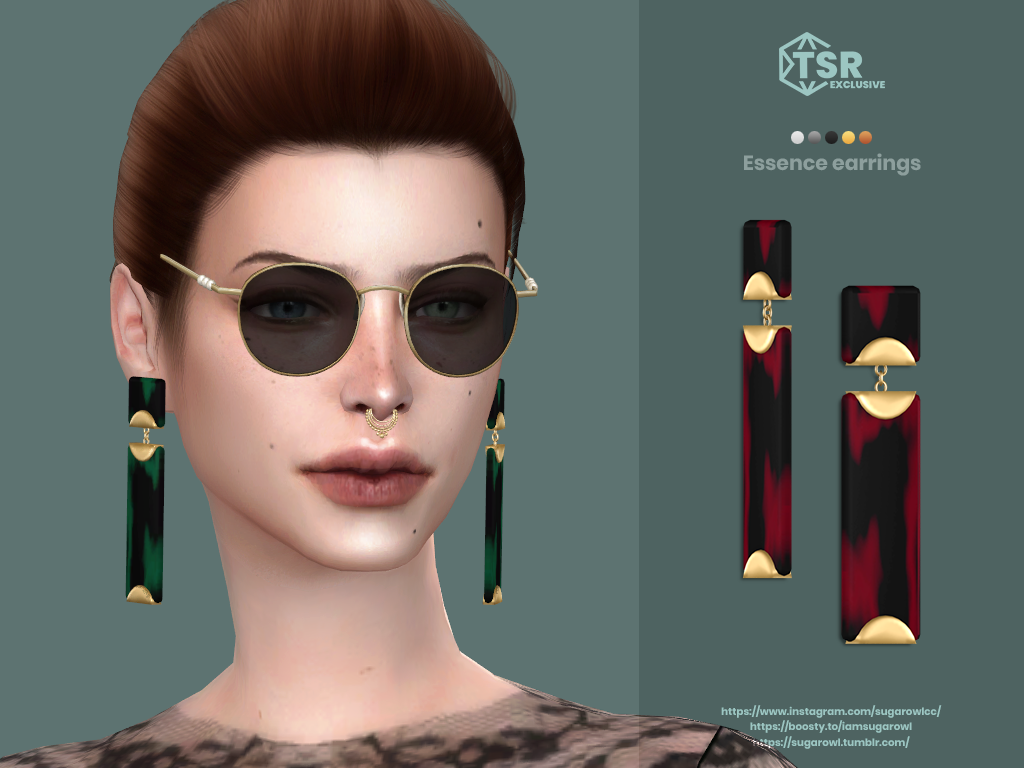 Essence Earrings Big Acrylic Earrings For A Stylish Look