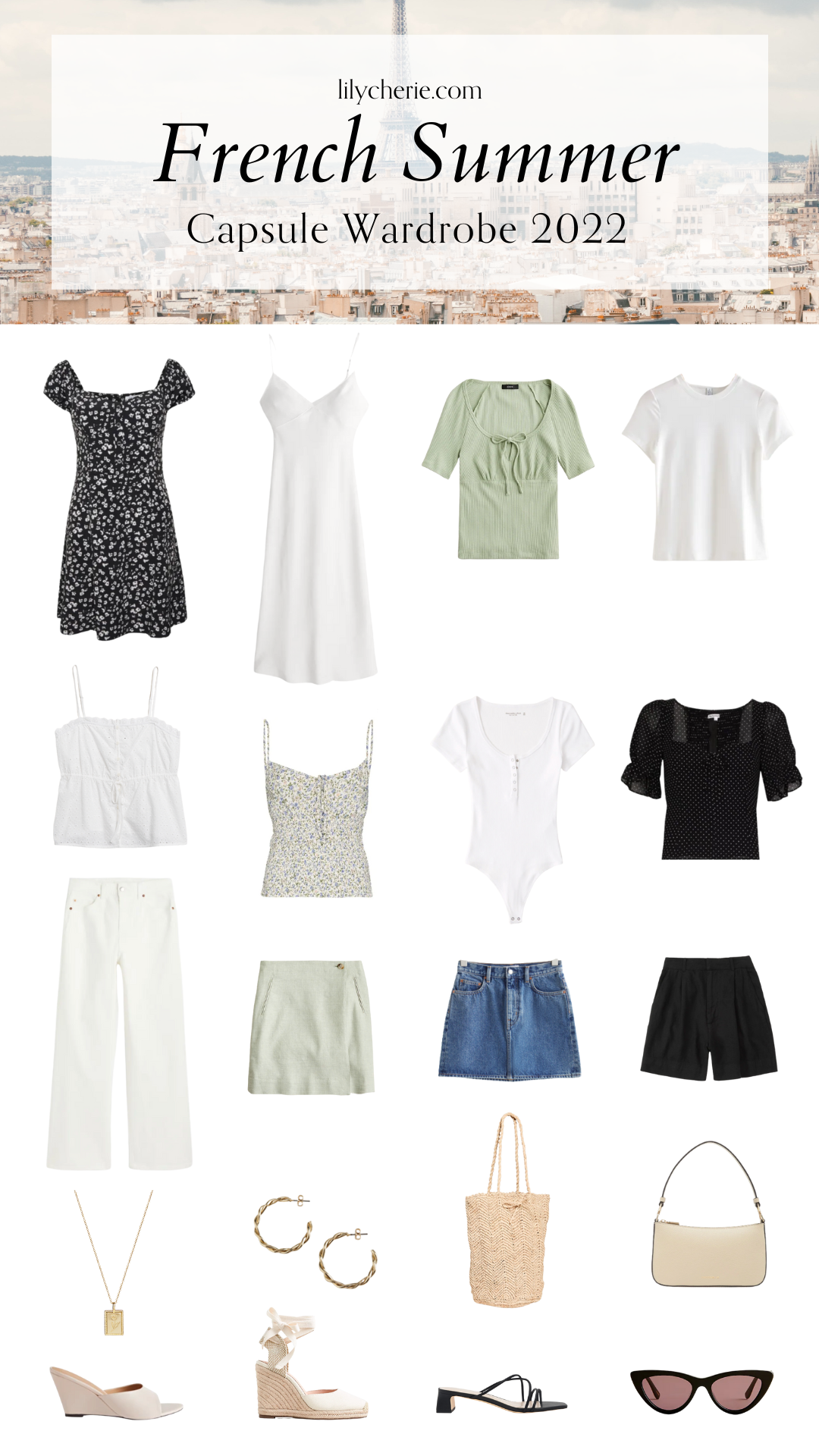French Summer Capsule Wardrobe Summer Capsule Wardrobe French Style