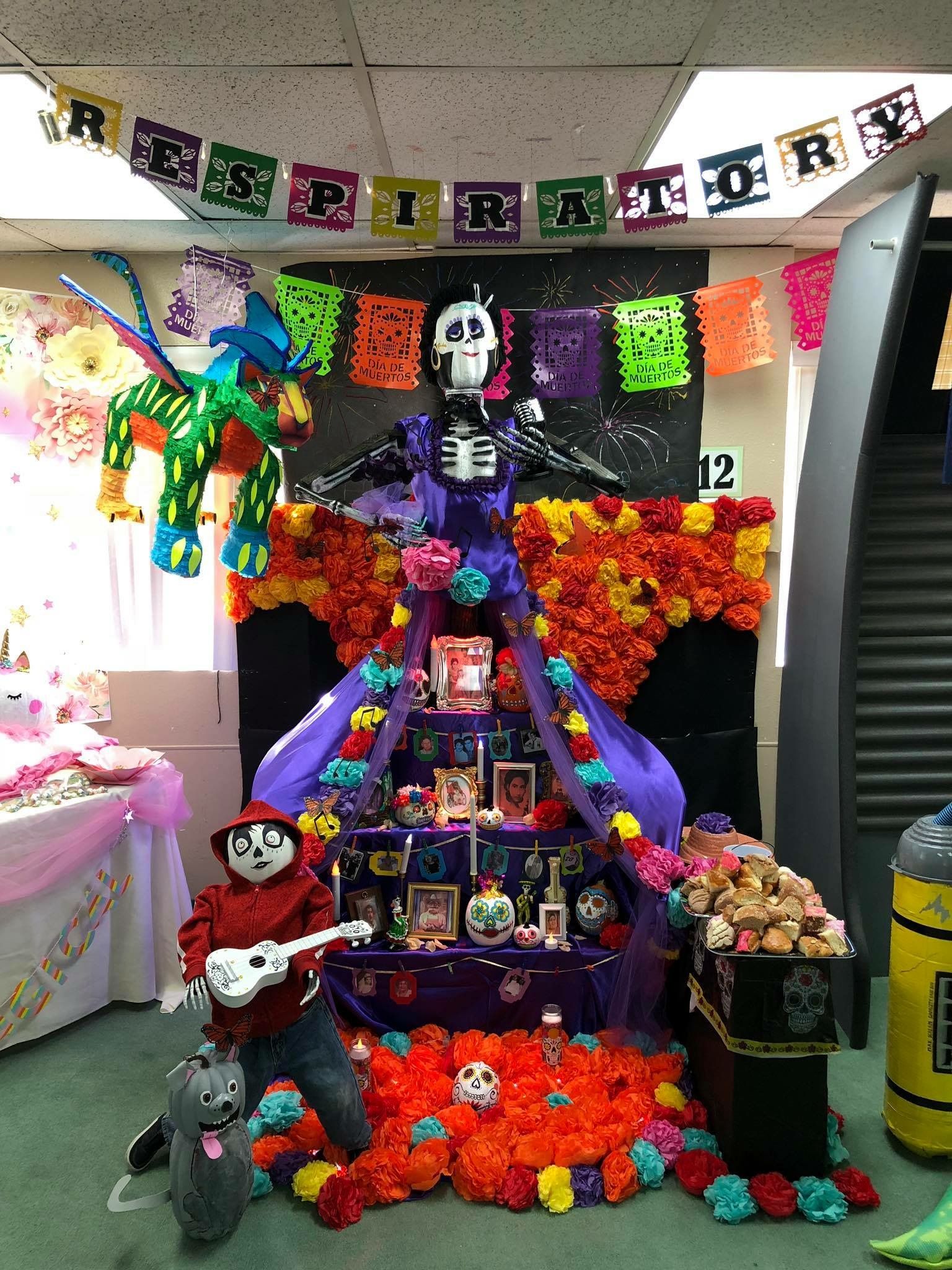 Coco Halloween Themed Pumpkin And Ofrenda Day Of The Dead Disney Halloween Disney Halloween