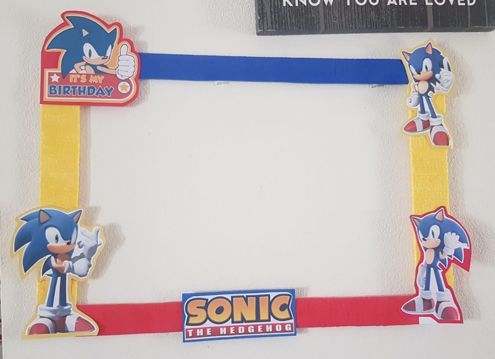 Sonic The Hedgehog Birthday Frame