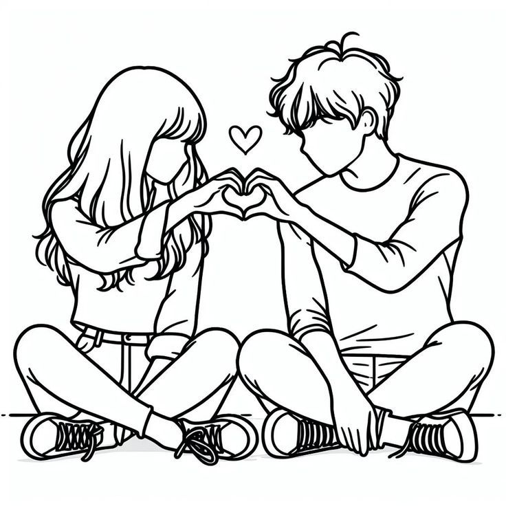 Pin By Johannes Paul On Zeivhnen Easy Love Drawings Cute Couple Drawings Cute Couple Sketches