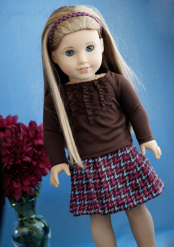 Free Ruffle Shirt Doll Pattern That Fits 18 Dolls Six Clever Sisters