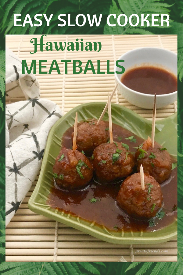Easy Slow Cooker Hawaiian Style Meatballs Great Eight Friends