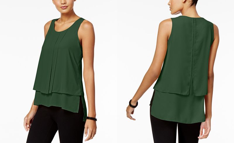 Alfani Pleated High Low Top Created For Macys And Reviews Tops Women Macys Tops Womens