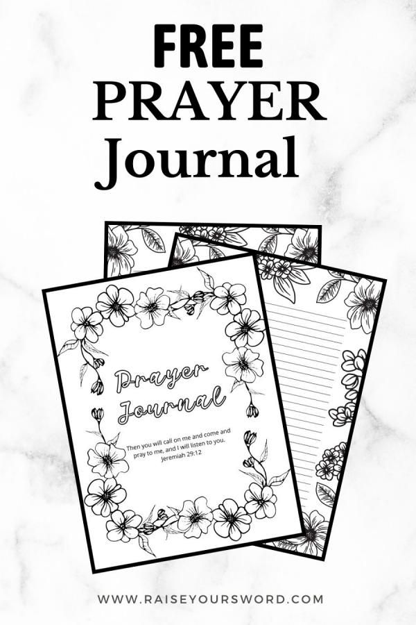 Free Printable Prayer Journal Draw Closer To God Through Prayer As You