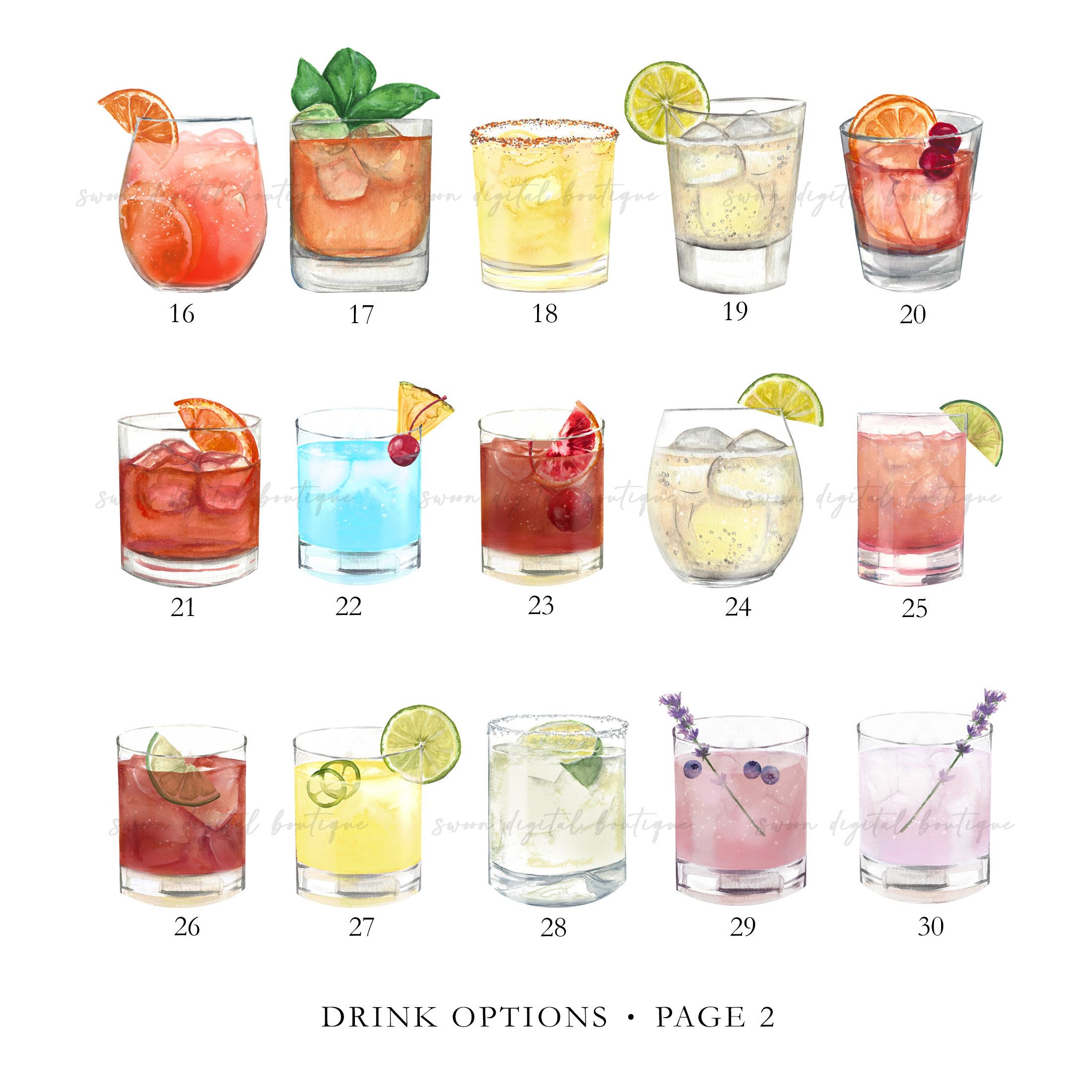 Printed Wedding Signature Drink Sign Wedding Signature Etsy Cocktails Drawing Cocktail