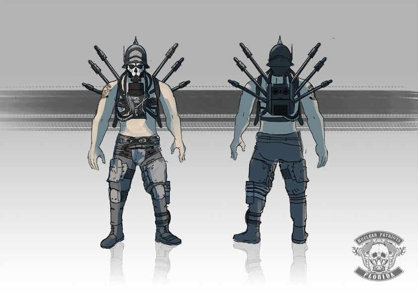 A Concept Of A Nuclear Patriot Aligned Character For Use In The Fallout Miami Mod That Is