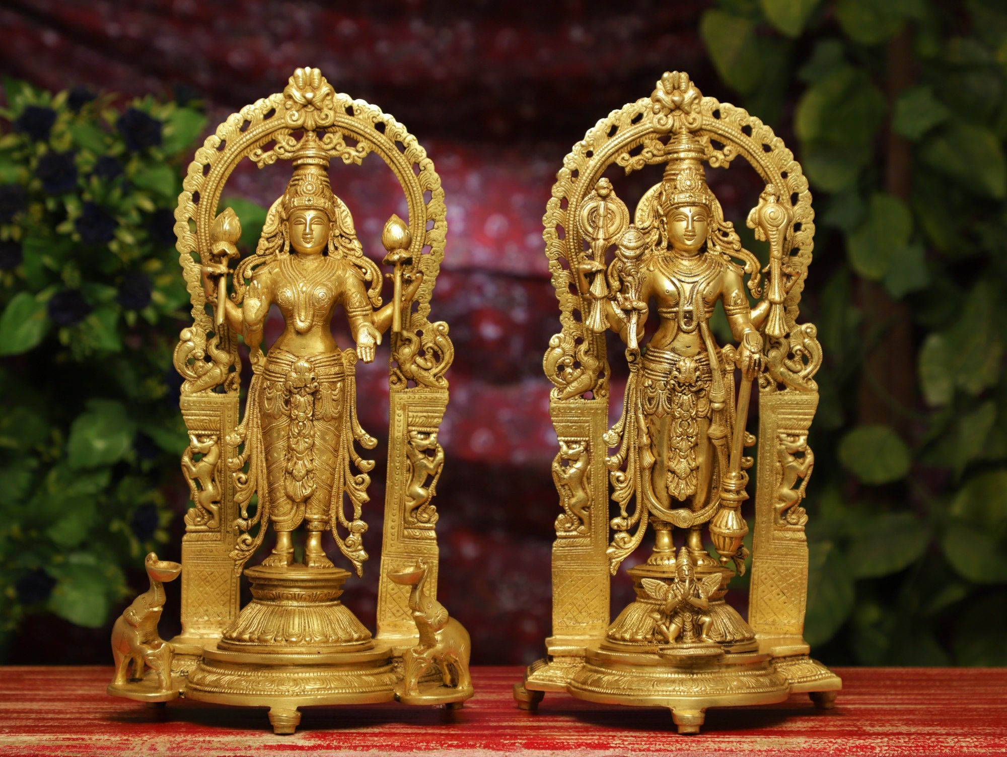 Lakshmi Narayan Idol16 Brass Vishnu Laxmi Figurine Etsy Uk Artofit