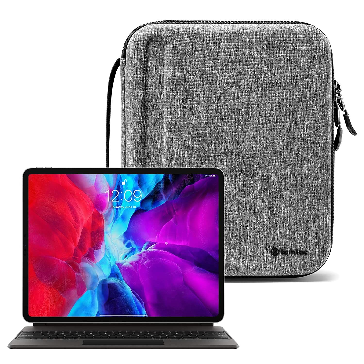tomtoc Portfolio Case for iPad Pro 12.9-inch 2018 & 2020, Protective ... tomtoc Portfolio Case for iPad Pro 12.9-inch 2018 & 2020, Protective ...