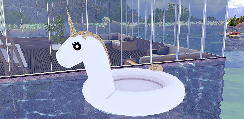 Pixeldreamworld — Unicorn Pool Inflatable Because Why Not Download Sims 4 Teen Sims Cc