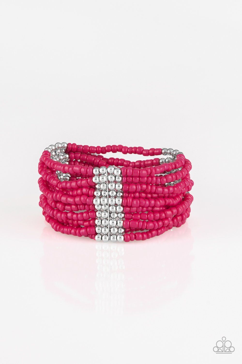 Paparazzi Outback Odyssey Pink Bracelet Pink Bracelet Beaded
