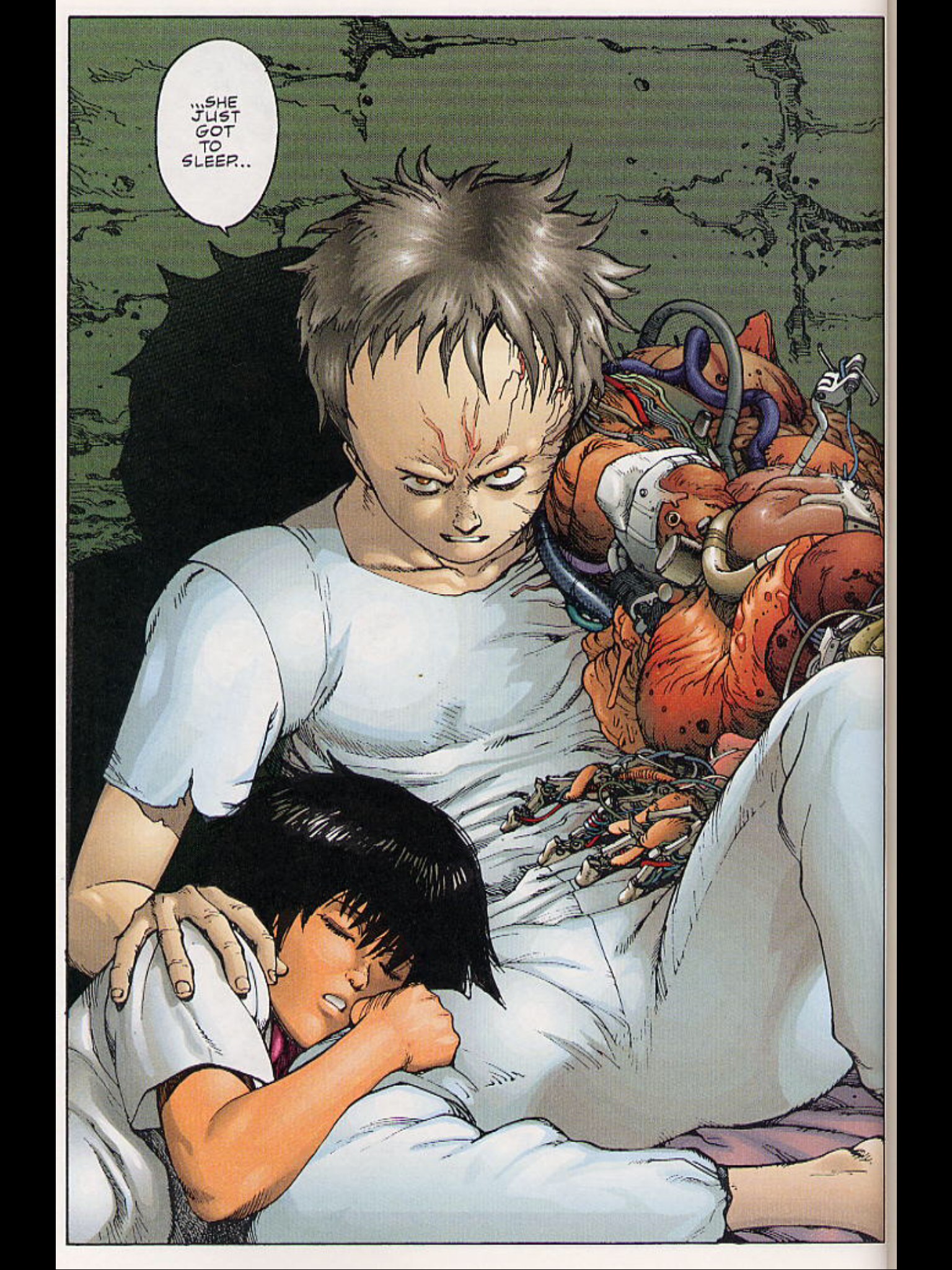 Midway Through Tetsuos Transformation In Akira The Colours Are