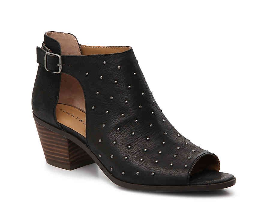 Lucky Brand Bankks Bootie Peep Toe Ankle Boots Open Toe Boots Boots