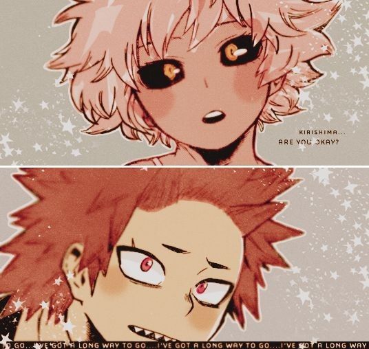 Ashido Mina And Kirishima Eijirou Boku No Academia Buko No Hero Academia