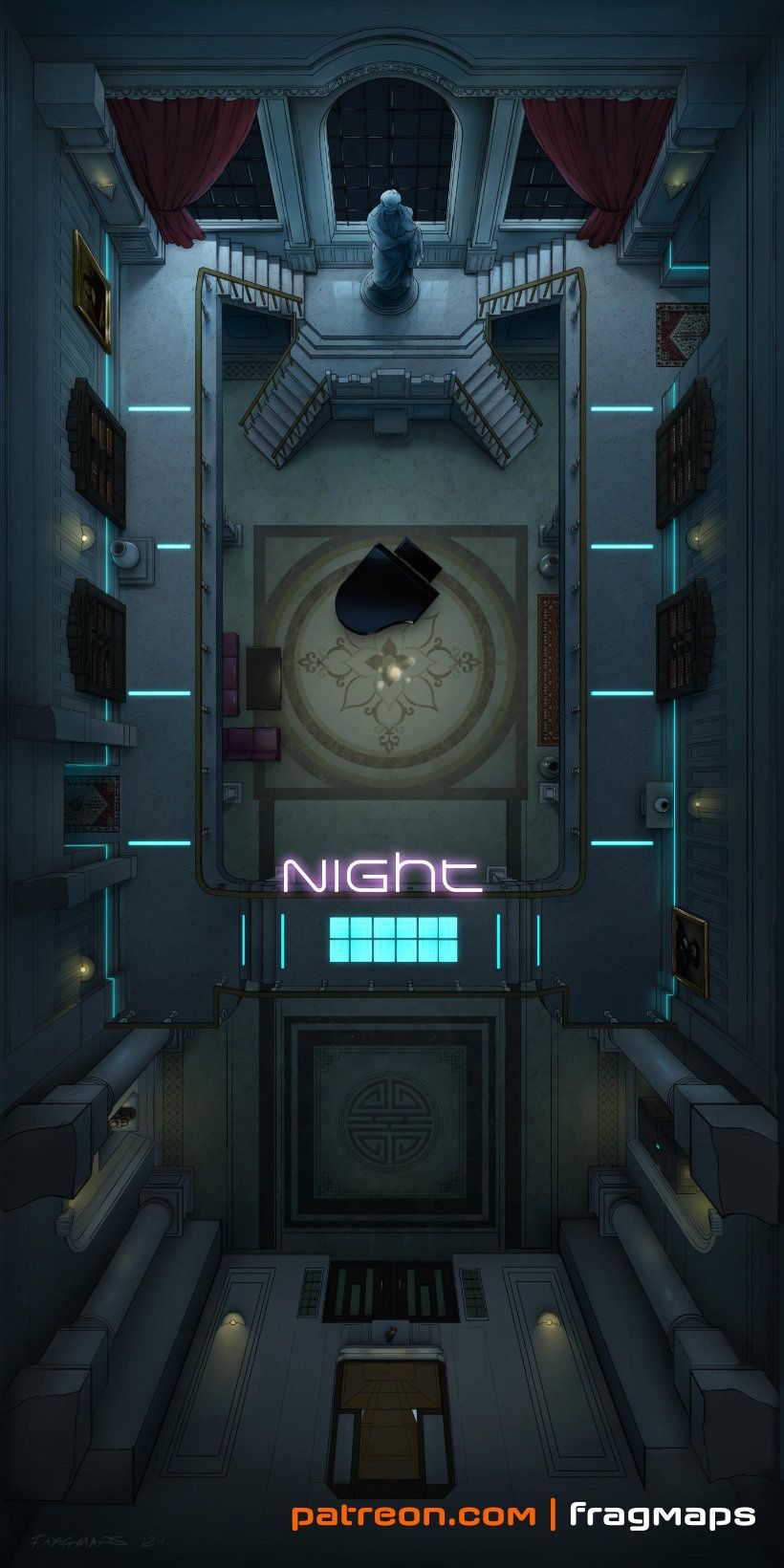 Frag Maps Is Creating Sci Fi And Cyberpunk Rpg Battle Maps Patreon