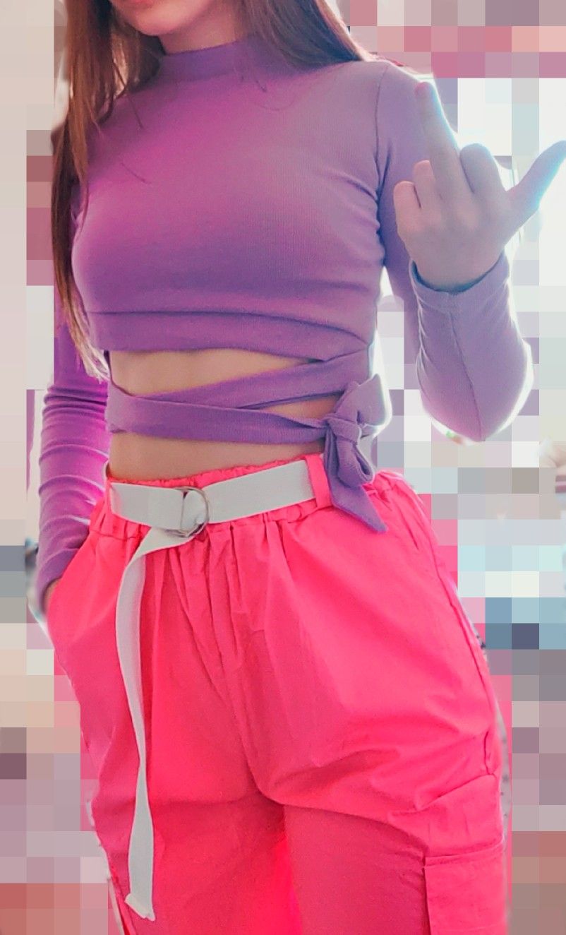 Pink E Girl Aesthetic Neon Pink Shorts Purple Outfits Hot Pink Outfit