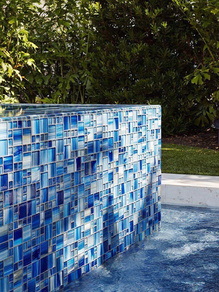 Glass Mosaic Tile Aquarella Blue Pool Tile Glass Mosaic Tiles Pool