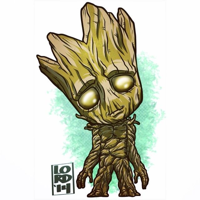 Lordmesa Art — Guardians Of The Galaxy Groot Chibi Marvel Marvel Comics Art Marvel