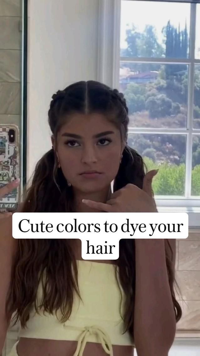 Best 12 Cute Colors To Dye Your Hair Not My Pics Hair Aestheticdyedhair Dyedhair Aesthetic