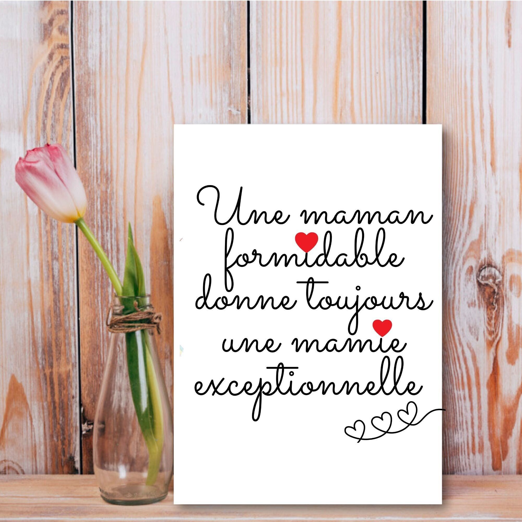 Poster A4 à Imprimer Chez Soi Une Maman Formidable Donne Toujours Une