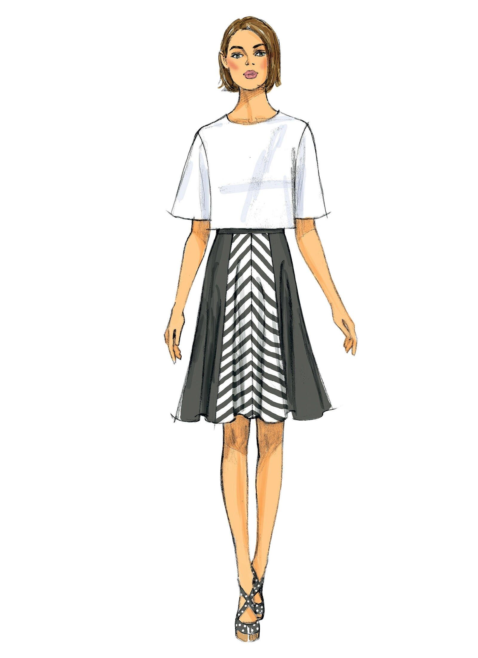 Sewing Pattern for Misses' Gored Skirts and Culottes - Etsy | Fashion ... Sewing Pattern for Misses' Gored Skirts and Culottes - Etsy | Fashion ...