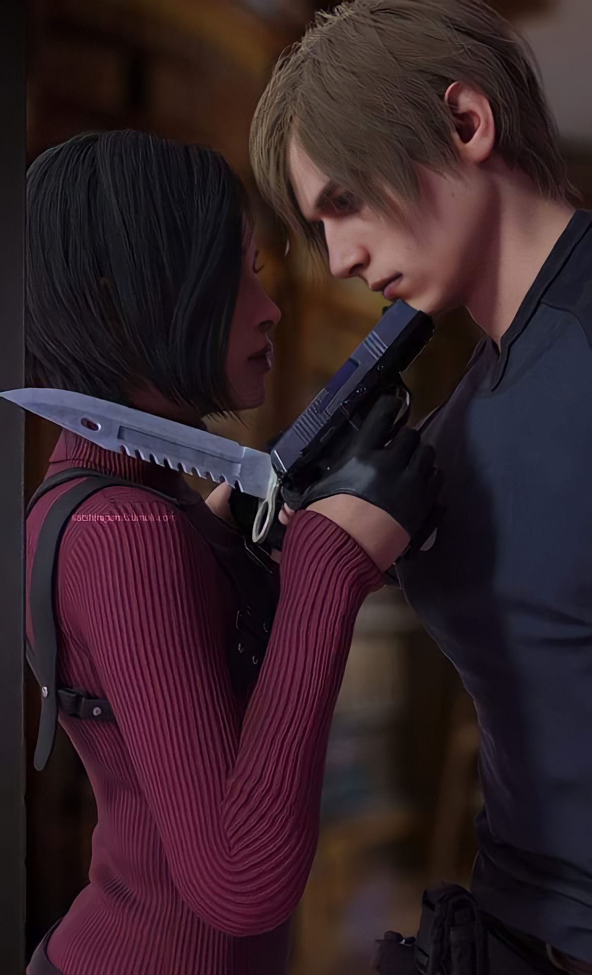 Resident Evil Movie Resident Evil Anime Leon S Kennedy Ada Wong Evil Art Cosplay Hair Flip