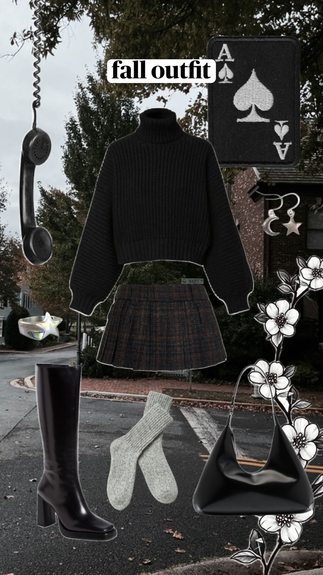 Classic Sweater Boots And A Plaid Skirt Falloutfit Ootd Outfitinspo Plaidskirt