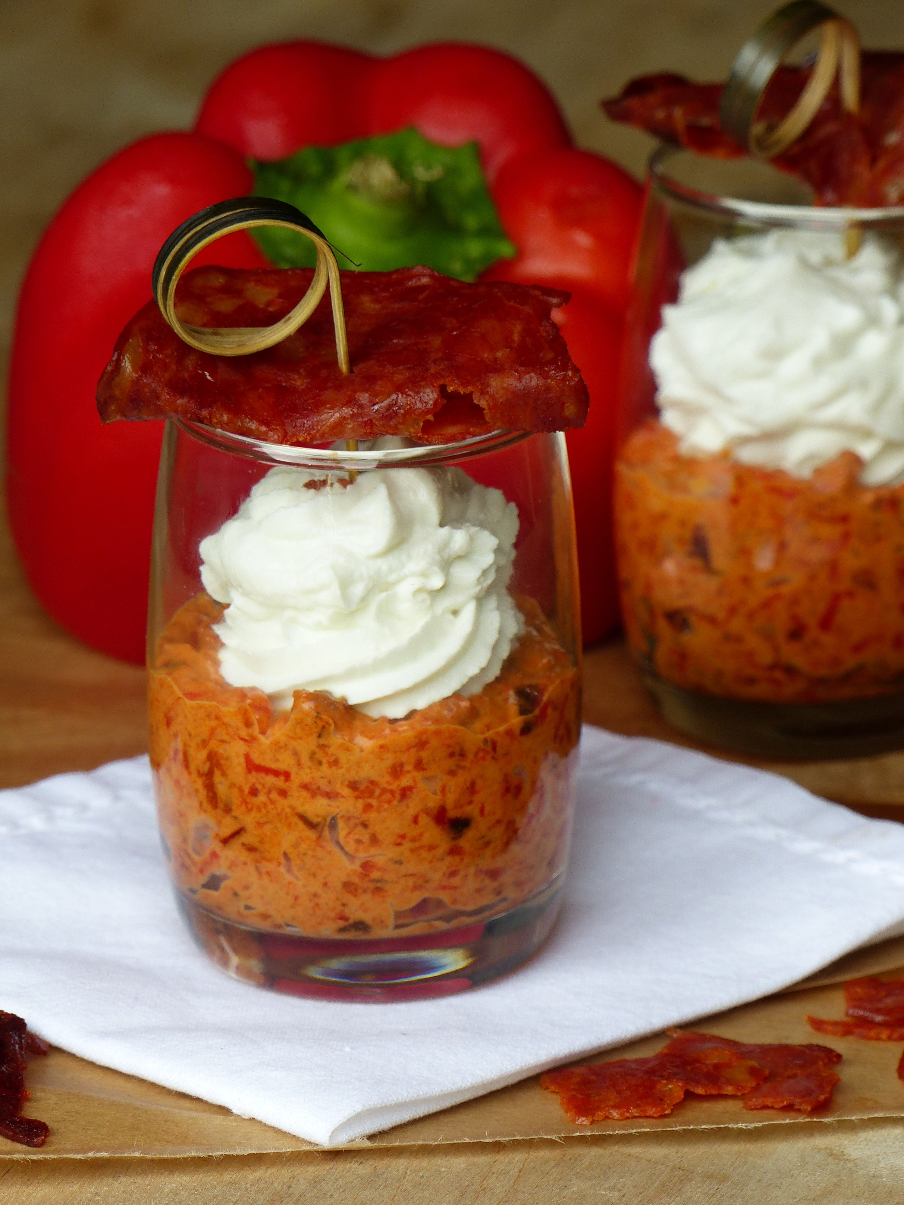 Recette Verrine Chorizo Poivron Chèvre Recette Verrine