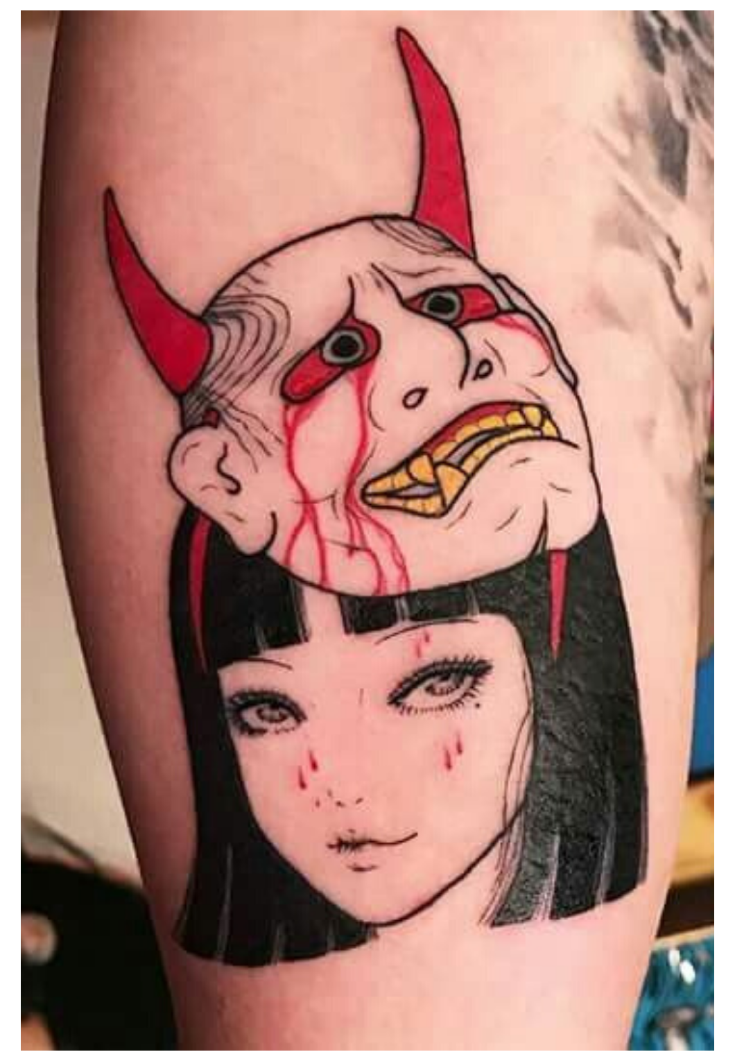 17 Amazing Oni Mask Tattoo Designs And Meaning Oni Mask Tattoo Design Ideas
