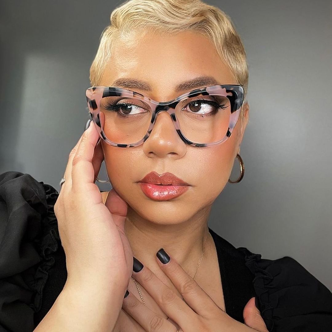 Floral Frame Glasses Eyeglasses Frames For Women Trendy Glasses Black Glasses Frames