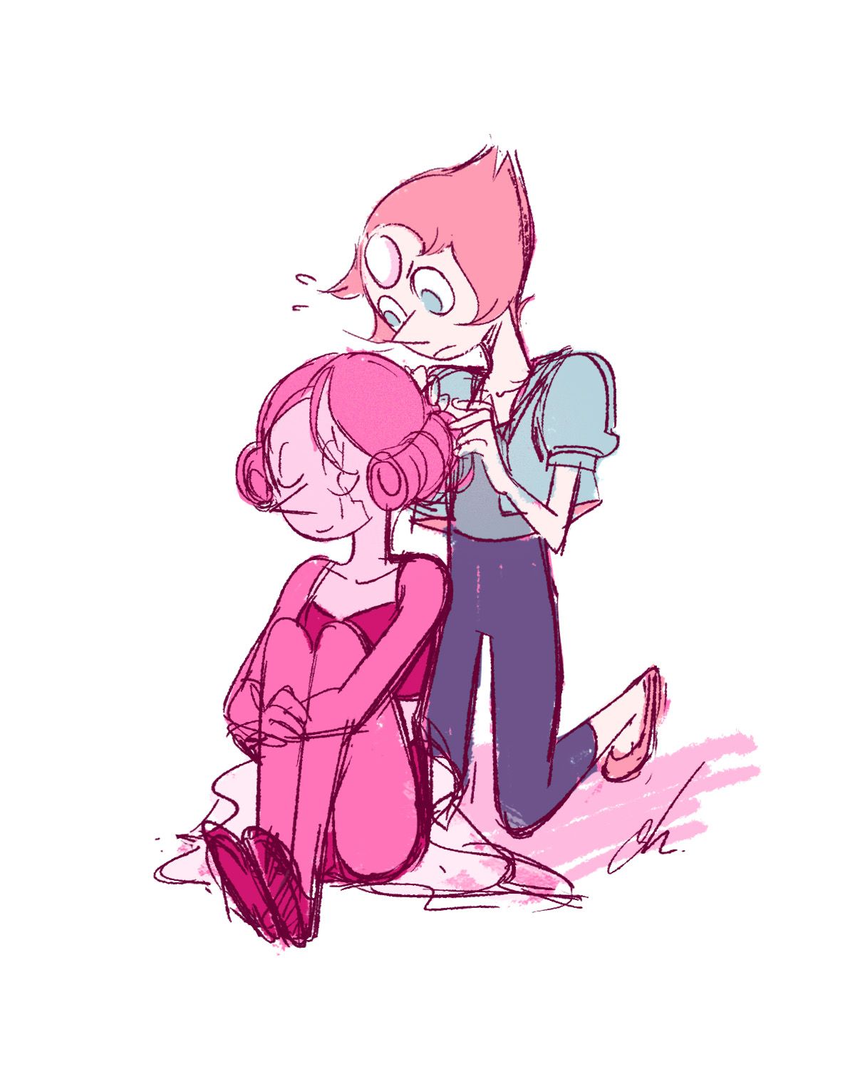 Steven Univese Pearl Steven Steven Universe Ships Steven Universe Comic Pearl Fanart Steven