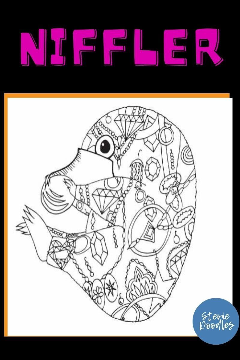 Free Niffler A Free Printable Coloring Sheet Inspired By Harry Potter