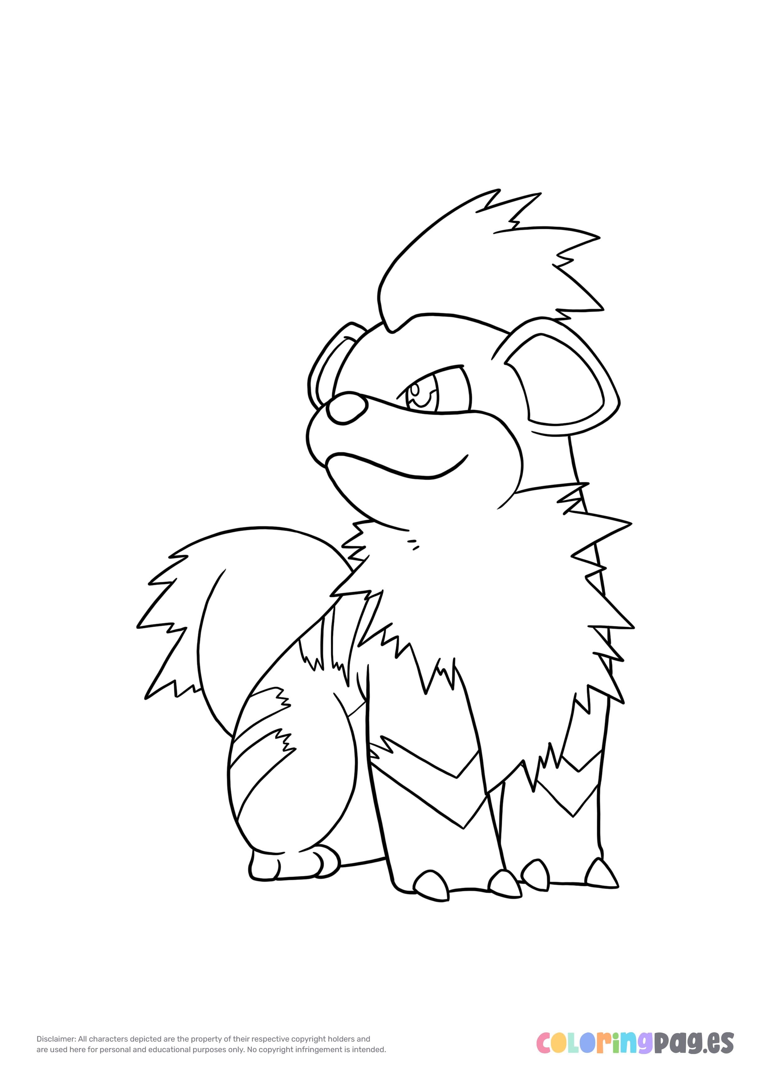 Pokémon Growlithe Coloring Page Pokemon Stencils Pokemon Coloring Pages Coloring Pages