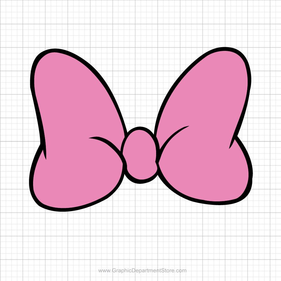 Pink Minnie Bow Svg 774 In 2024 Minnie Mouse Pink Pink Minnie Minnie Mouse Outline
