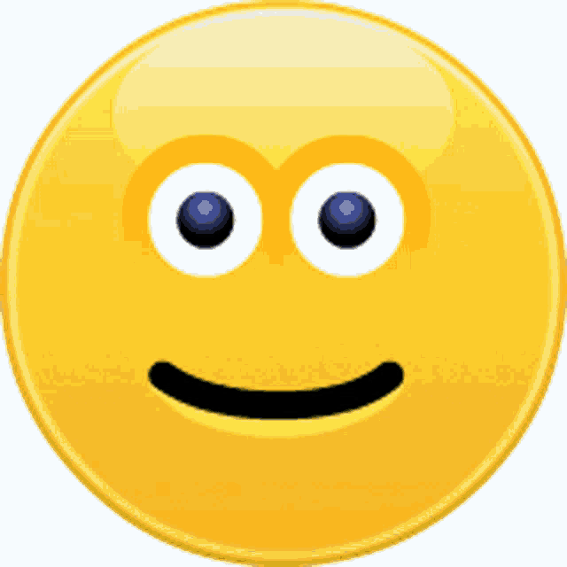 An Emoticive Smiley Face With Two Eyes And One Eye Wide Open To The Viewer