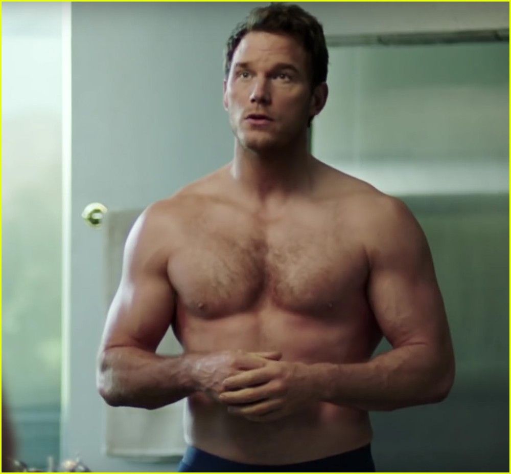 Chris pratt strips shirtless shows his abs for super bowl 2018 ... Chris pratt strips shirtless shows his abs for super bowl 2018 ...