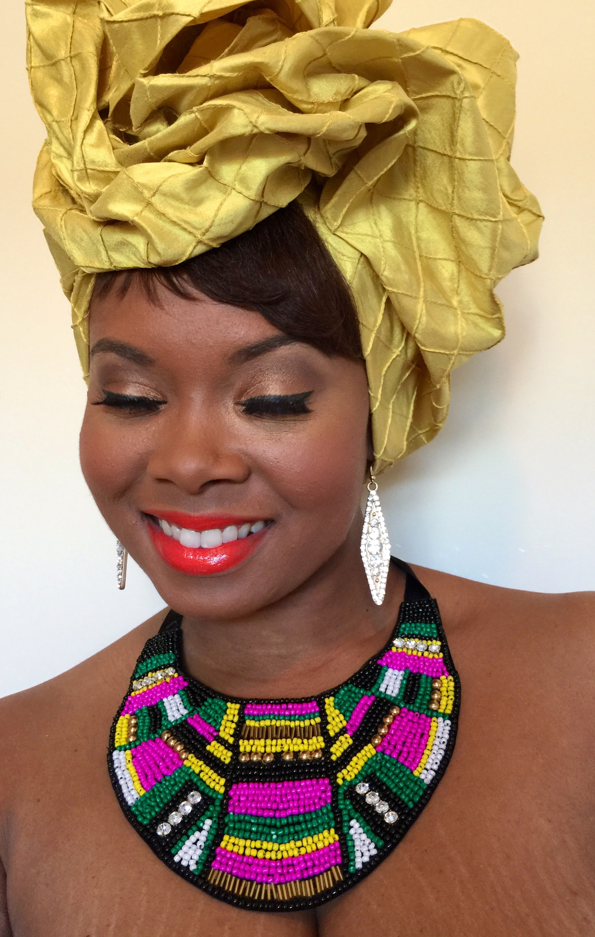 Turbans Kadena African Head Wraps Black Women Art African Beauty
