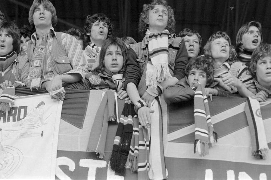Manchester United Fans On The Terraces By Iain Sp Reid C 1976