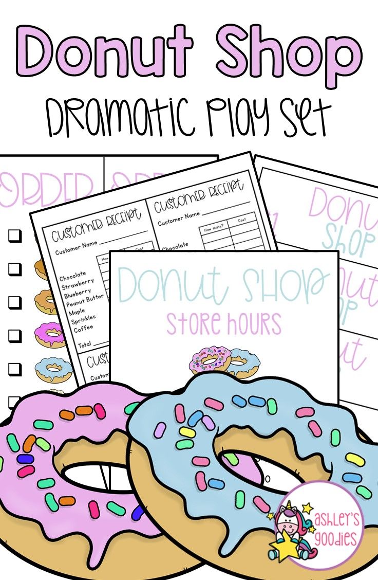 Donut Shop Dramatic Play Dramatic Play Kindergarten Learning