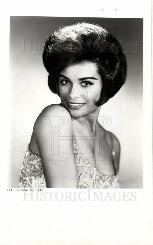 1965 Press Photo Tv Actress Barbara Mcnair Barbara Mcnair Press