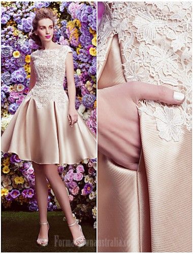 Australia Semi Formal Cocktail Dress Party Dress Champagne A Line