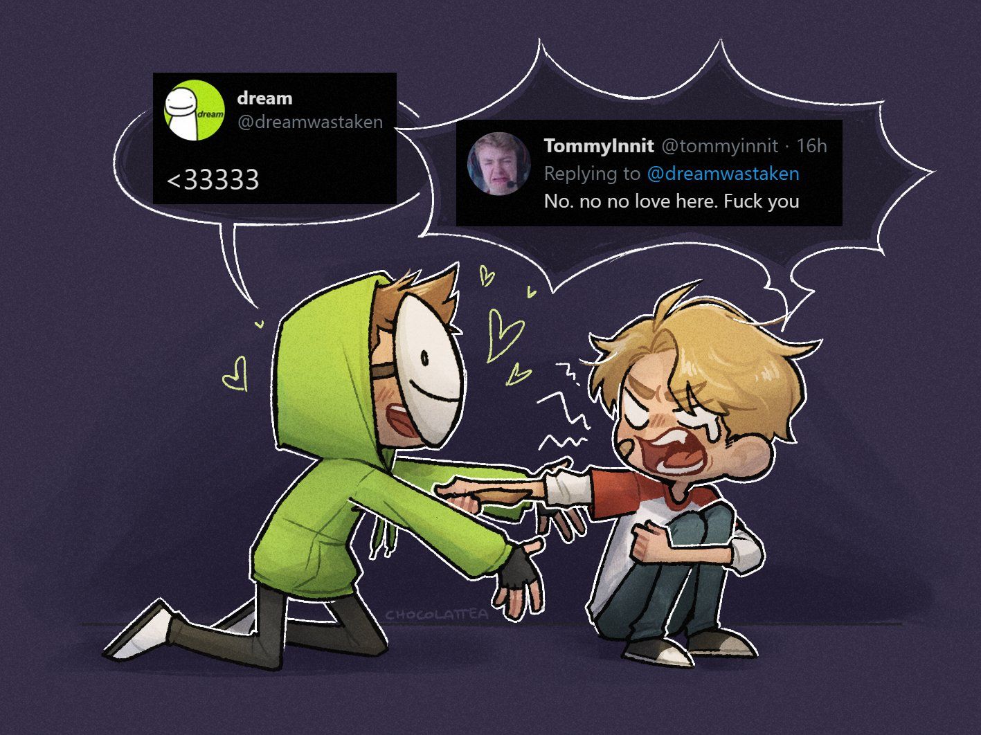 Pin By Skydiamondcat On Dsmp Dream Team Dream Artwork Mc Wallpaper