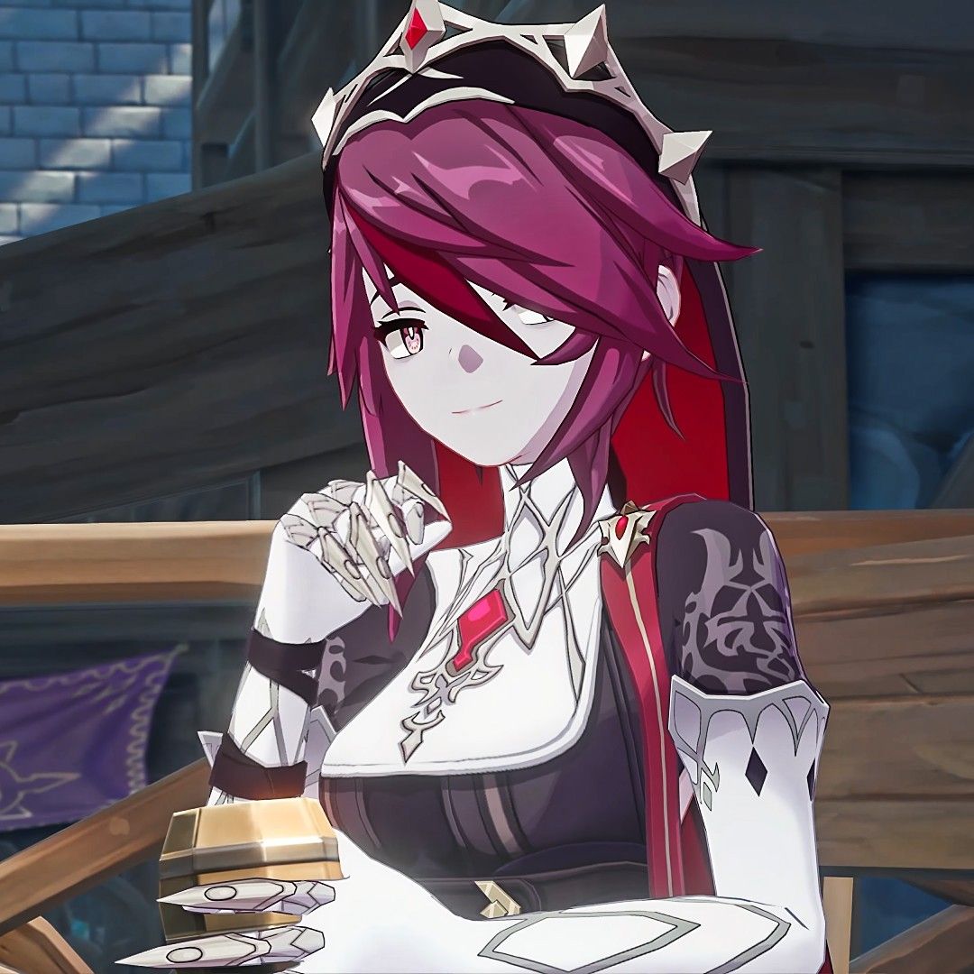 Rosaria Genshin Impact Screencaps Anime Character Icon Collection