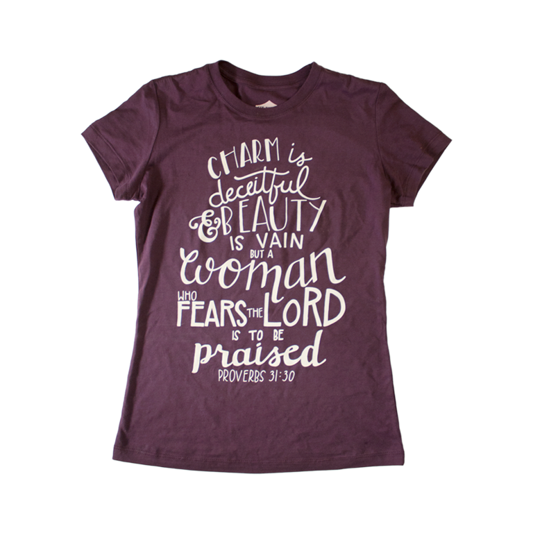 Proverbs 31 30 Ladies T Shirt Church Shirt Designs Proverbs T Shirt